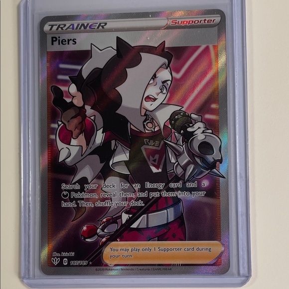 Pokemon | Toys | Pokemon Trading Card Piers Trainer With Red And Black ...